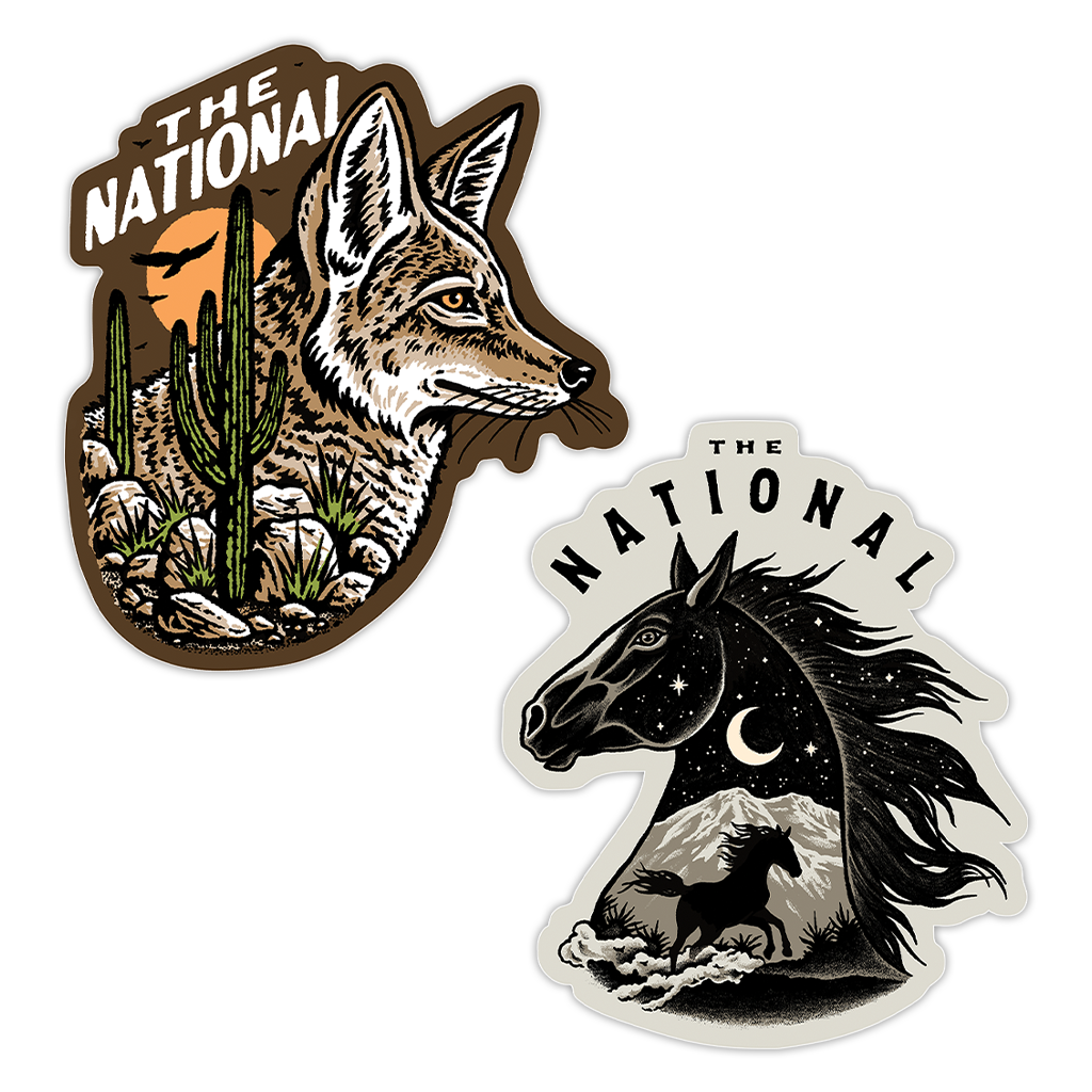 The National Mustang and Coyote Sticker Pack - The National Online Store